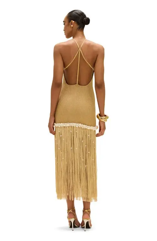 PatBO Aurea Crochet Midi Dress