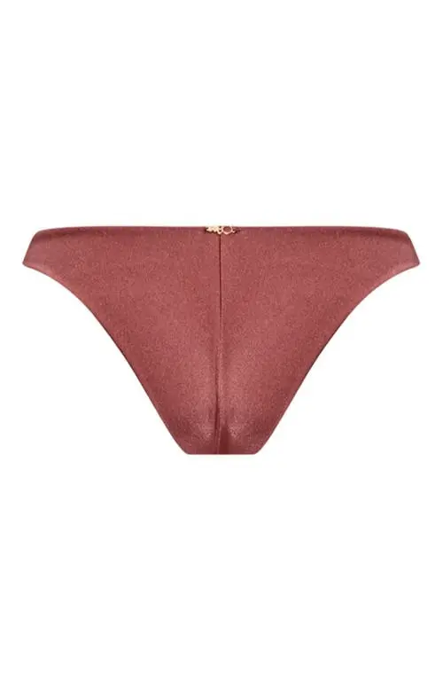 PatBO Golden Dune Lycra Bikini Bottom - Copper