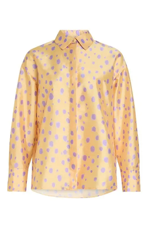 PatBO Peony Dots Top