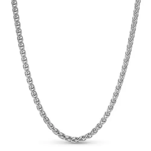 LUVMYJEWELRY Kenshin Bold Palmier Chain Necklace 925 Silver - Sterling Silver