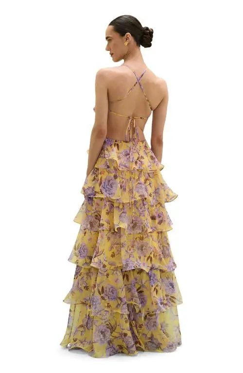 PatBO Peony Butterfly Maxi Dress