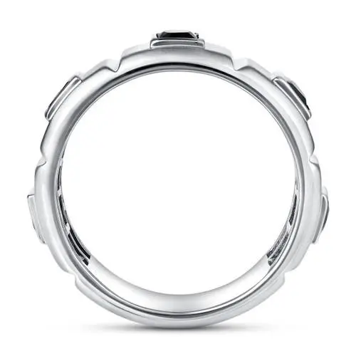 LUVMYJEWELRY Ronin 2.15ct Trio Black Spinel Ring 925 Silver
