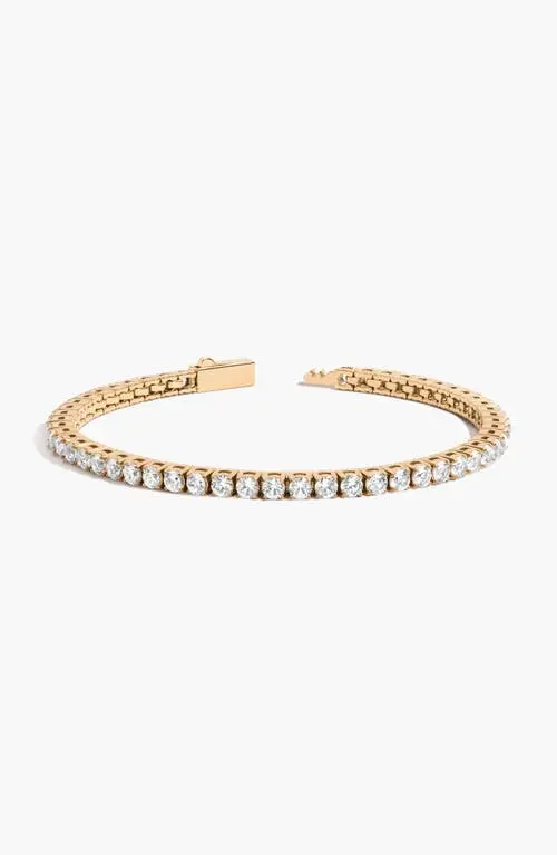 AURATE Unbreakable Lab Grown Sapphire Tennis Bracelet - Yellow