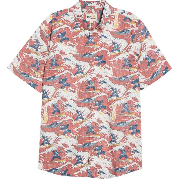 Reyn Spooner Surf Ninjas Button-down Shirt - Red