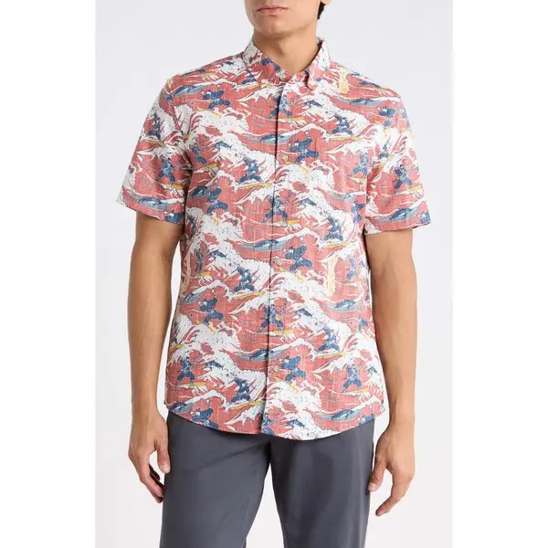 Reyn Spooner Surf Ninjas Button-down Shirt - Red