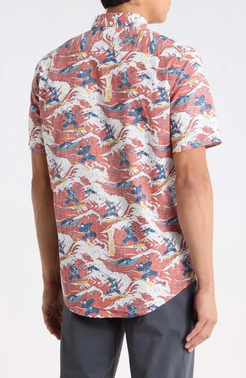 Reyn Spooner Surf Ninjas Button-down Shirt - Red