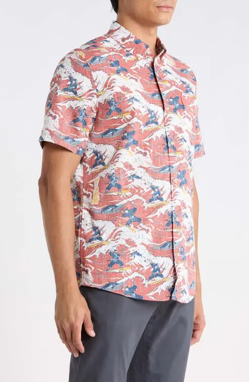Reyn Spooner Surf Ninjas Button-down Shirt - Red