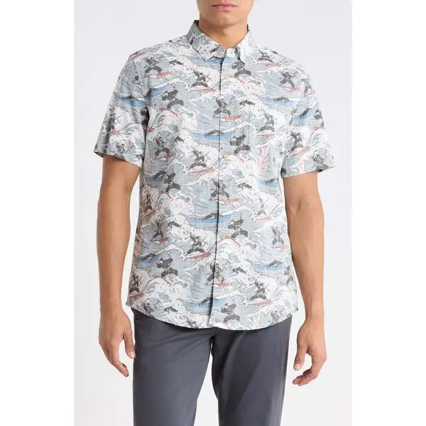 Reyn Spooner Surf Ninjas Button-down Shirt - Storm Gray