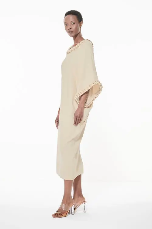 LEEM Knit Covered Chain Detail Dress
