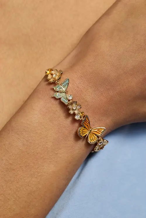 ALEX AND ANI New York Botanical Garden® Butterfly Inline Bolo