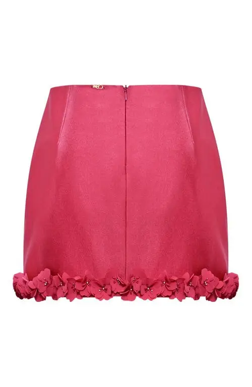 PatBO Sunstone Lycra Short Skirt - Dark Pink