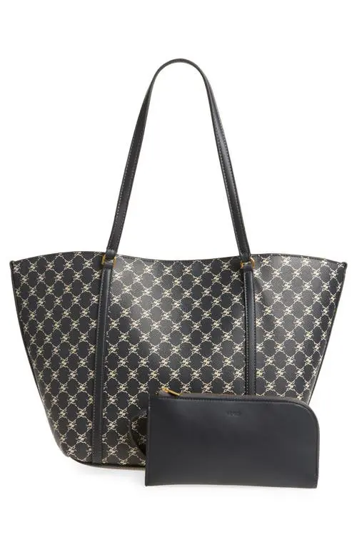Mango Monogram Faux Leather Tote