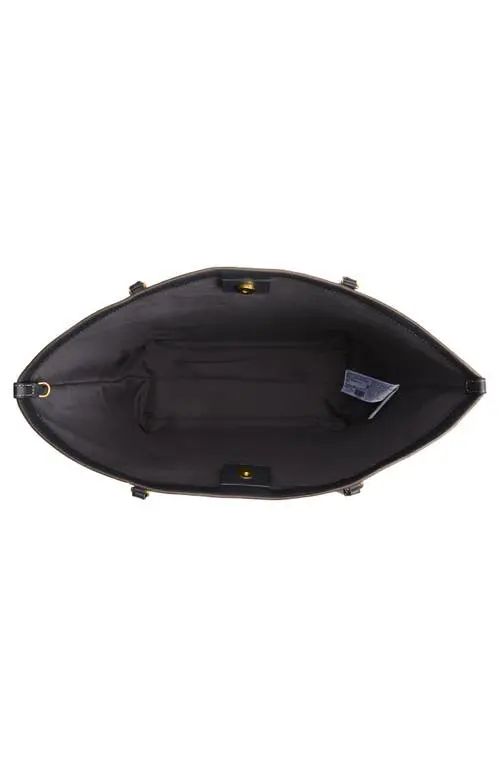 Mango Monogram Faux Leather Tote