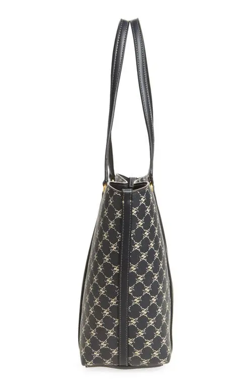 Mango Monogram Faux Leather Tote
