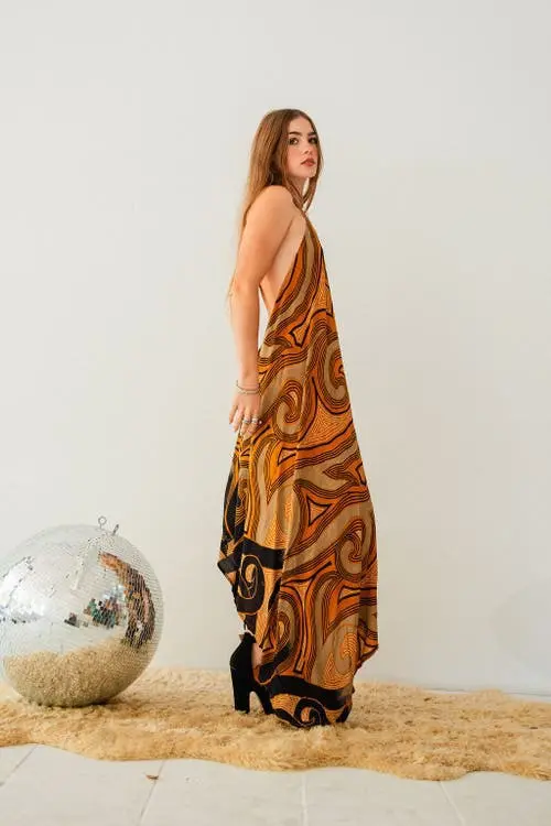 SUN CHILD Classic Silk Jumpsuit
