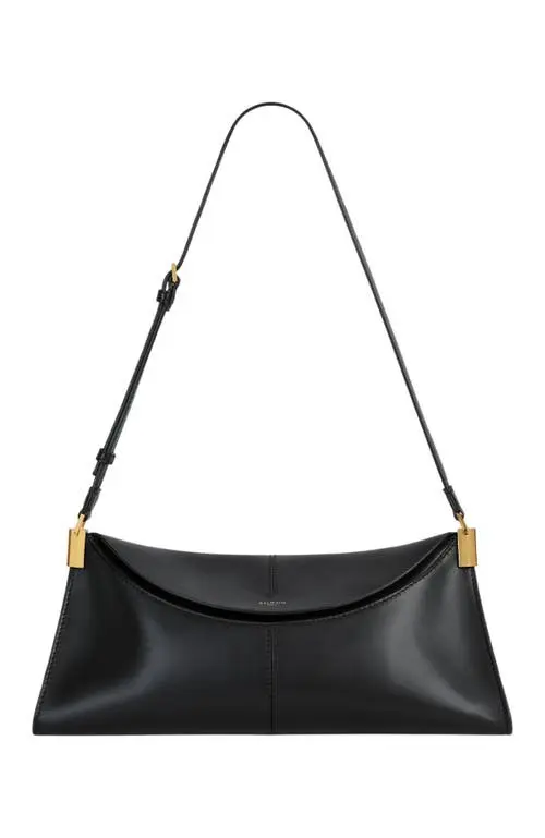 Balmain 64-83 Medium Bag In Smooth Leather - Black