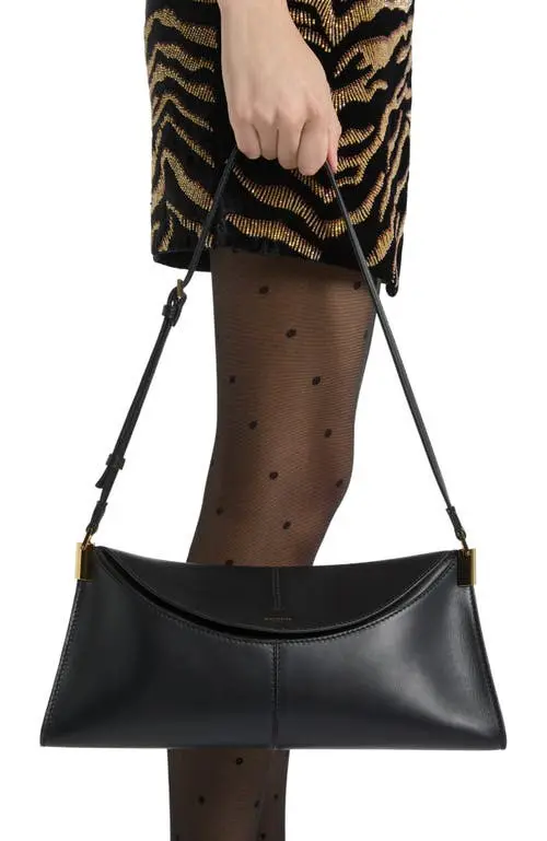 Balmain 64-83 Medium Bag In Smooth Leather - Black