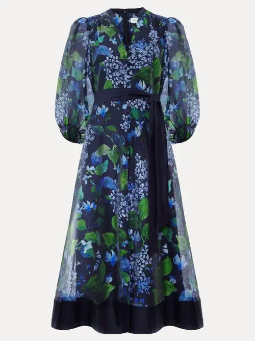 PHASE EIGHT Nixie Printed Midi Wrap Dress