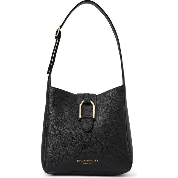 Bruno Magli Lilo Shoulder Bag - Black Pebbled