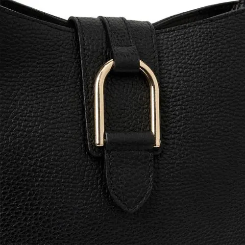 Bruno Magli Lilo Shoulder Bag - Black Pebbled