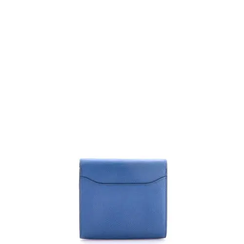 Hermès Constance Wallet Epsom Compact - Blue