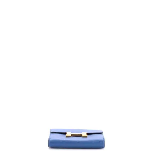 Hermès Constance Wallet Epsom Compact - Blue