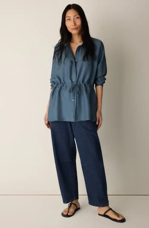 Eileen Fisher Arched Ankle Wide Leg Jeans