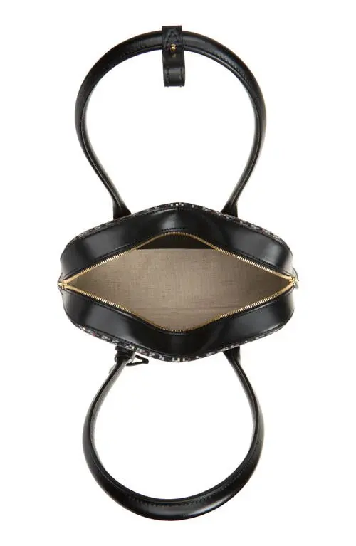Stella McCartney Medium Ryder Woven Faux Leather Top Handle Bag