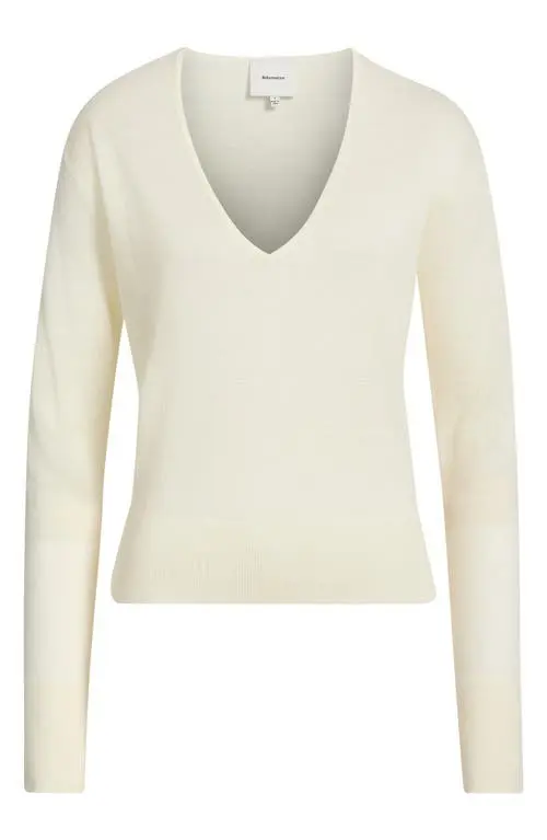REFORMATION Micah V-neck Sweater - Cream