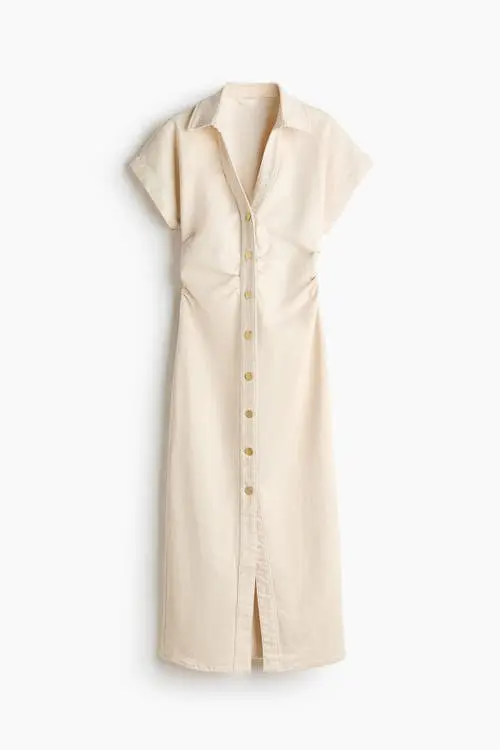 H&M Short-sleeved Denim Dress