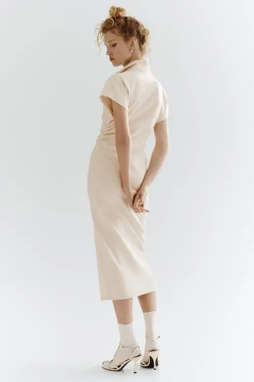 H&M Short-sleeved Denim Dress