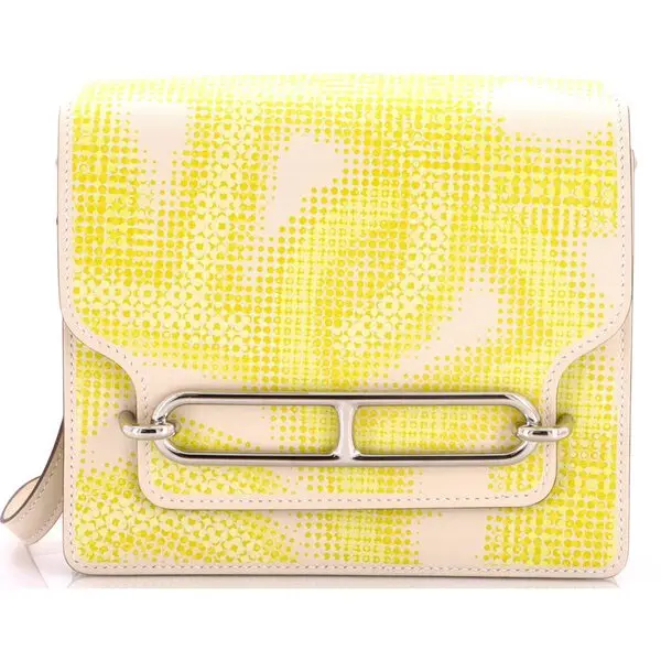 Hermès Circuit 24 Faubourg Roulis Bag Printed Swift 18 - White