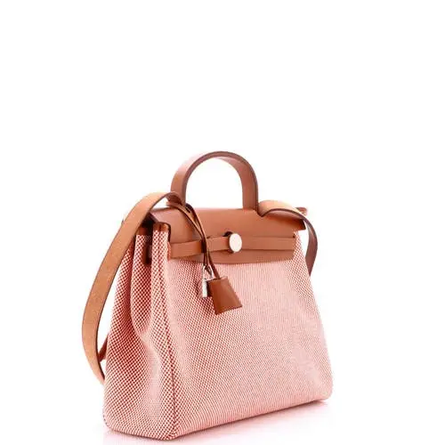 Hermès Herbag Zip Criss Viking Toile And Leather 31