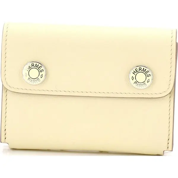Hermès Hermesnap Card Holder Swift - Yellow