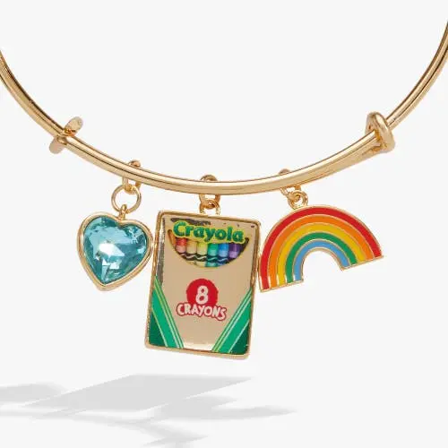 ALEX AND ANI Crayola 'to Teach Is To Color A Life Forever' Multi Charm Bangle