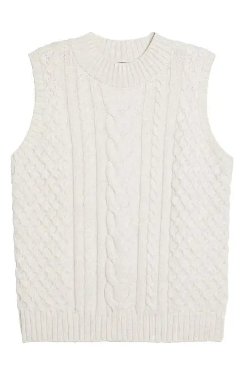Vince Camuto Cable Stitch Sweater Vest - Sugar