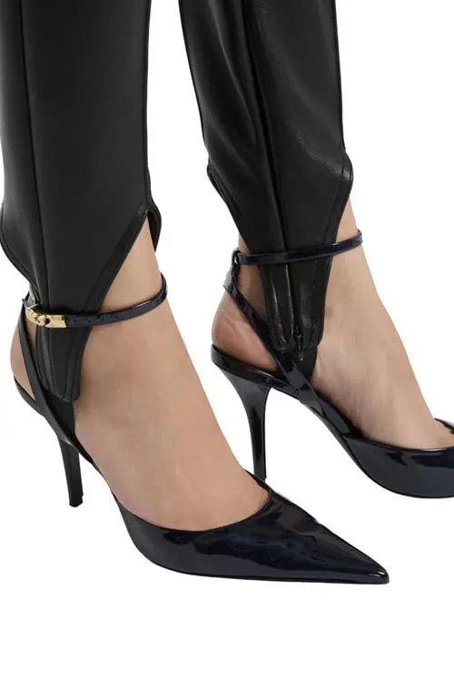Balmain Patent Leather Strappy Courts