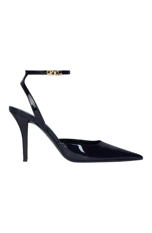 Balmain Patent Leather Strappy Courts