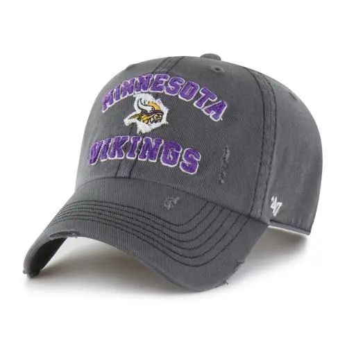 '47 47 Minnesota Vikings Seymoore Clean Up Adjustable Cap - Charcoal