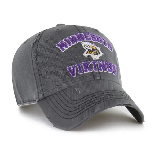 '47 47 Minnesota Vikings Seymoore Clean Up Adjustable Cap - Charcoal