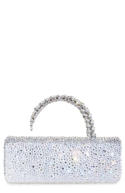 L’ALINGI Malika Crystal Clutch - Silver