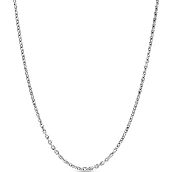LUVMYJEWELRY Naoki Diamond-cut Cable Chain Necklace - Sterling Silver