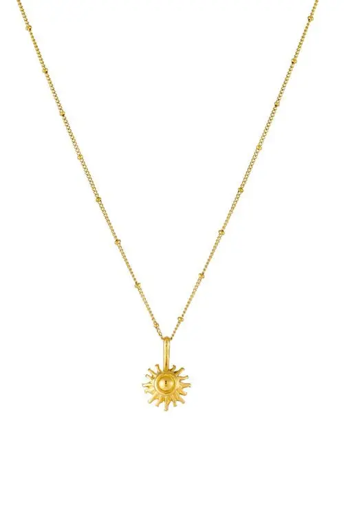 ATOLEA Sun Necklace - Gold
