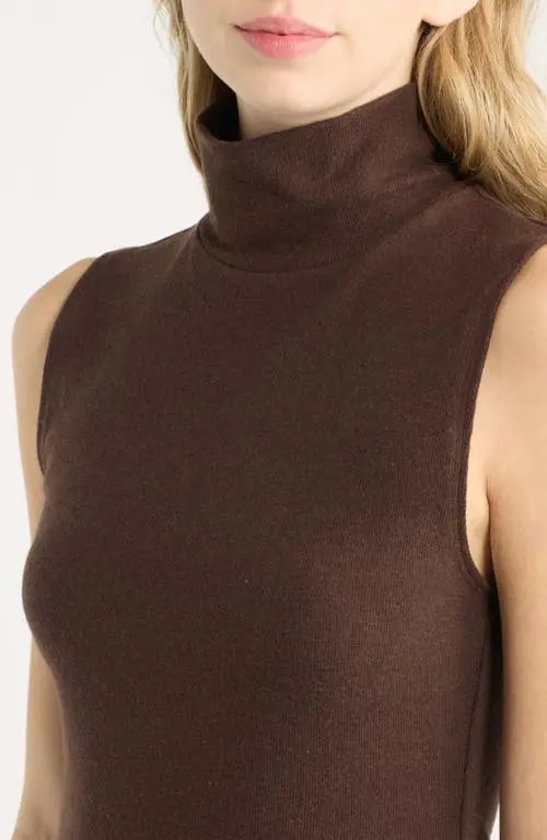 REFORMATION Colbie Turtleneck Knit Top - Mole