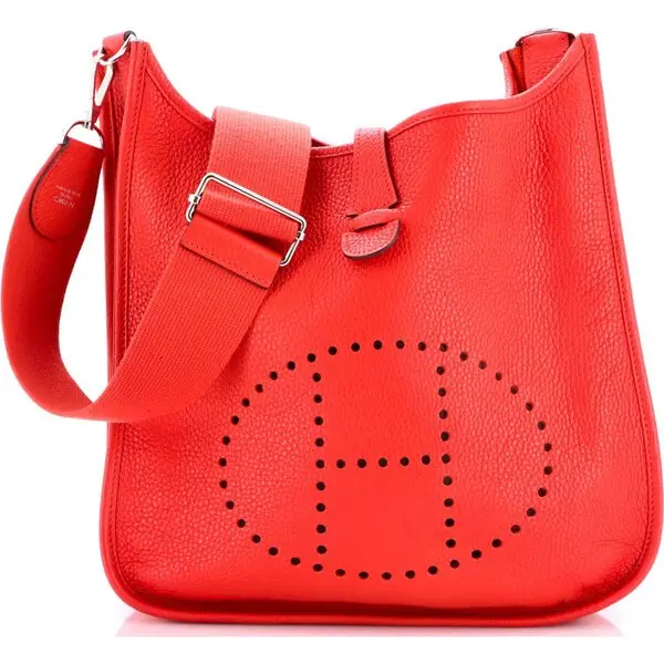 Hermès Evelyne Bag Gen Iii Clemence Pm - Red