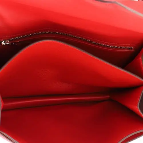 Hermès 2002 Shoulder Bag Evercolor 20 - Red
