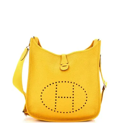 Hermès Evelyne Bag Gen Iii Clemence Pm - Yellow