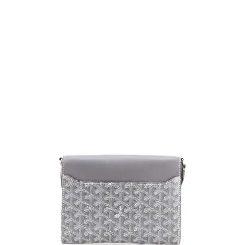 Goyard Chypre Wallet On Strap Coated Canvas With Leather