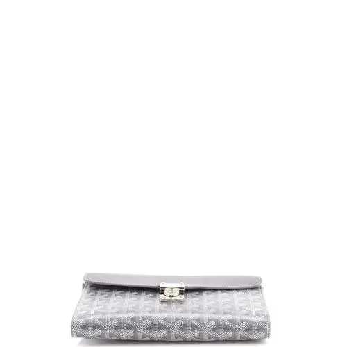 Goyard Chypre Wallet On Strap Coated Canvas With Leather