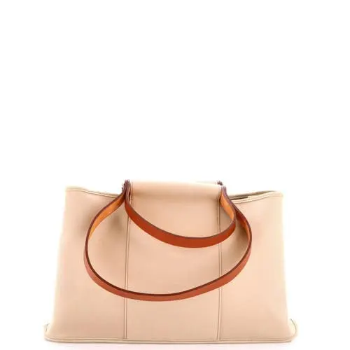 Hermès Cabag Elan Toile And Leather 39